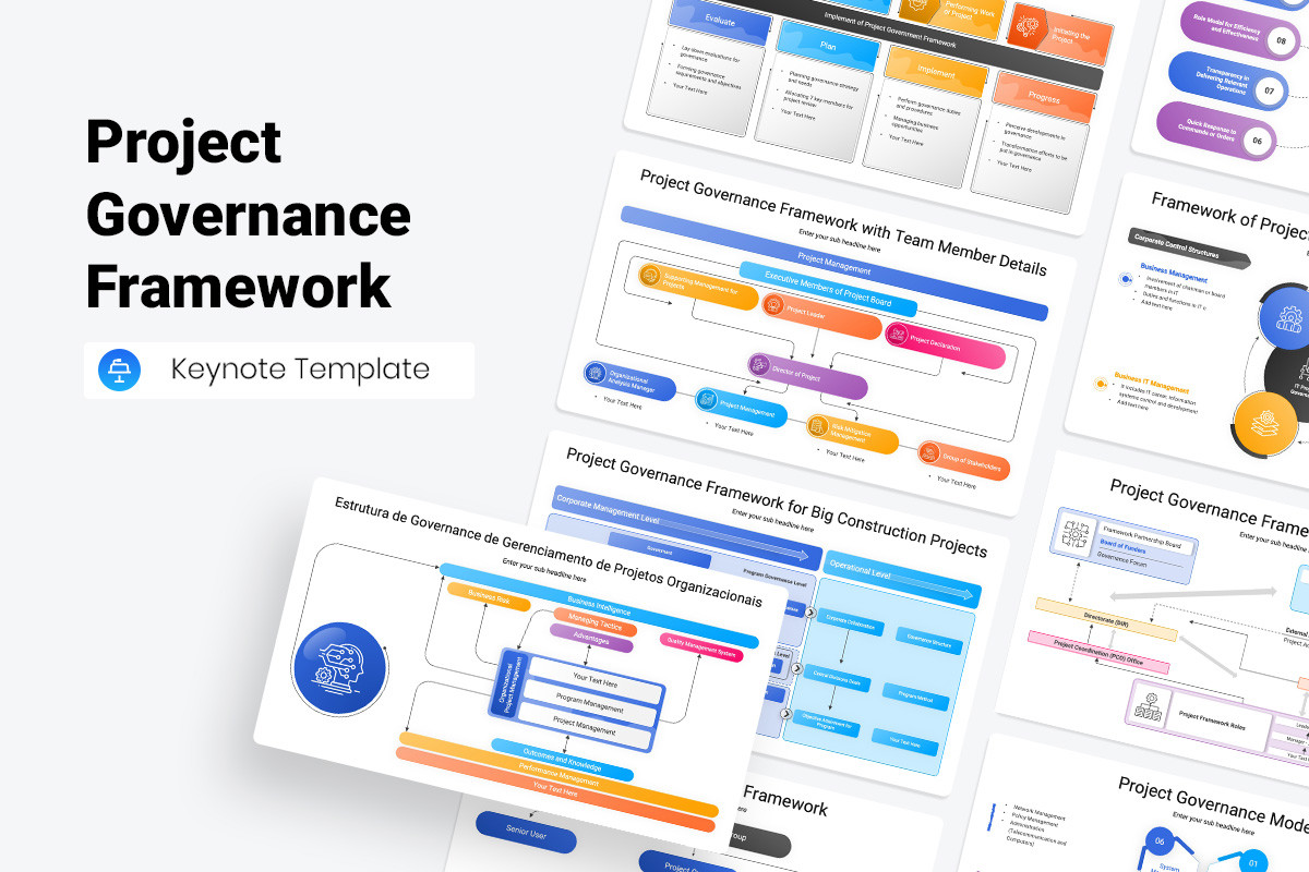 Project Governance Framework Keynote Template | Nulivo Market